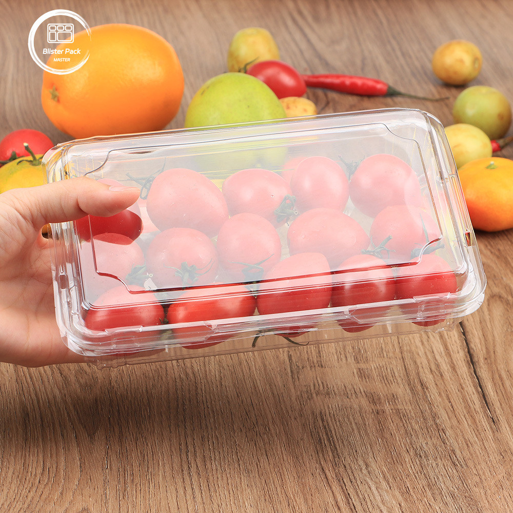 Recyclable Clear Plastic Clamshell Containers for Fruits & Vegetables ...